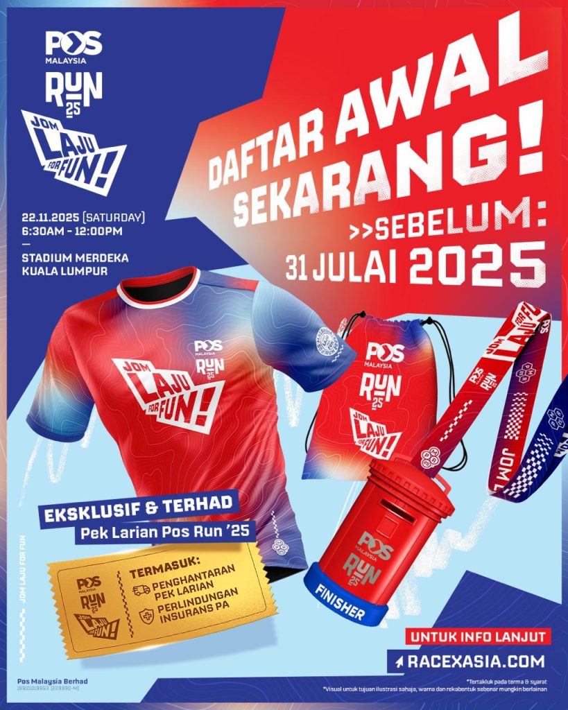 Pos Malaysia Run 2025 Kembali! Hadiah Tunai RM10,000 dan Kategori Relay ...